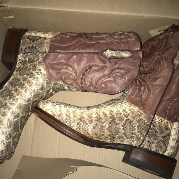 Dan Post | Shoes | Rattlesnake Skin Boots Size 1 12 | Poshmark